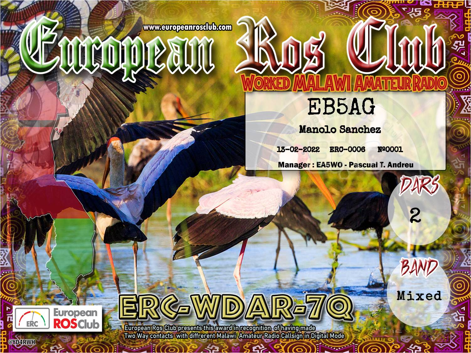 Diploma ERC-WDAR-7Q – ERC